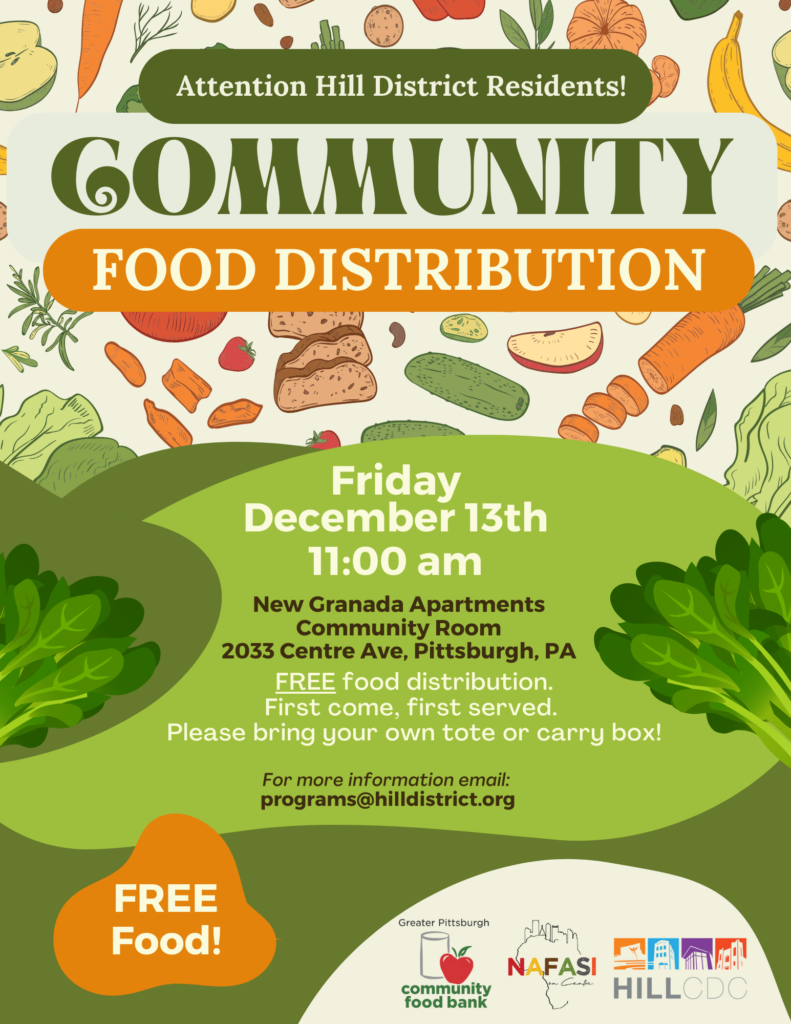 December Free Food Distribution – Hill Community Development Corp