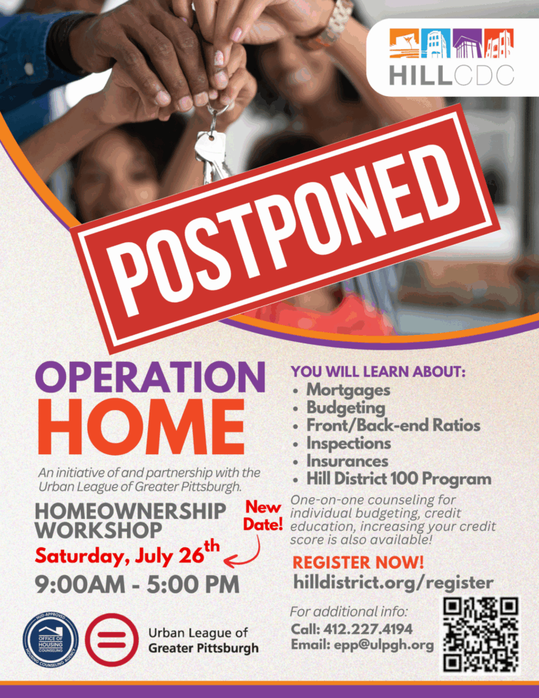 July Operation HOME Workshop – Hill Community Development Corp